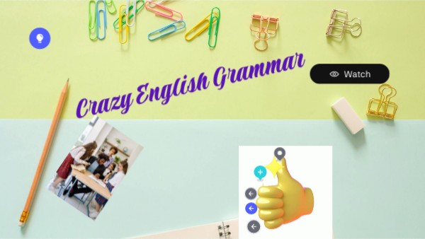 Crazy English grammar