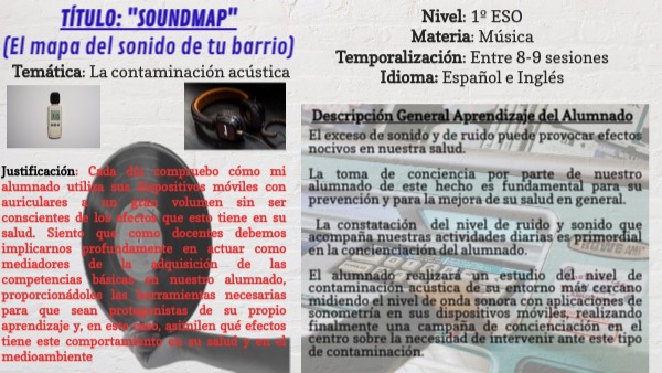 2.1. SoundMap (El mapa del sonido de tu barrio). Mª Fca Barrios Ruano