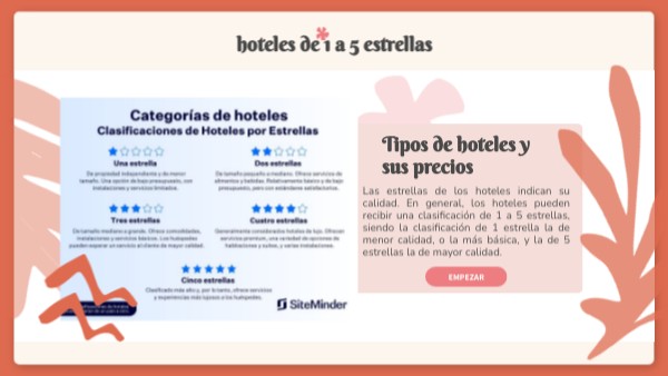 Hoteles de 1 a 5 estrellas