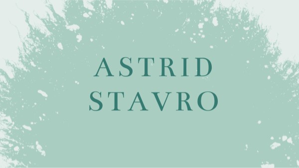 Presentación ASTRID STAVRO | Genially