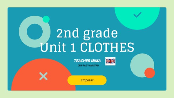 2º UNIT 1 CLOTHES