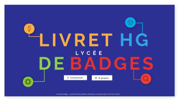 Livret de badges- LYCEE | Genially