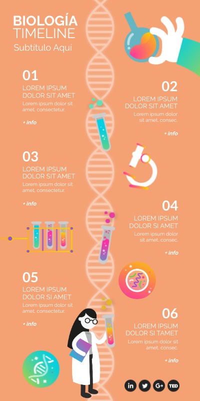 TIMELINE BIOLOGÍA VIBRANT | Genially