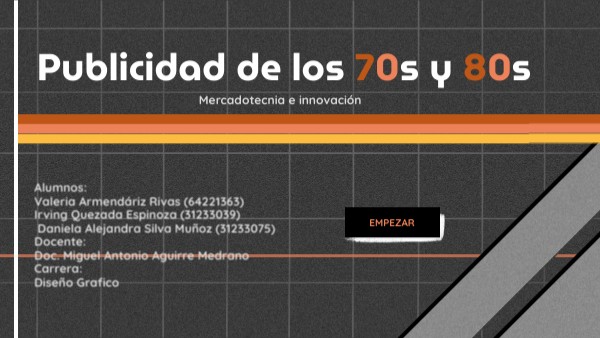 Presentación 80s | Genially