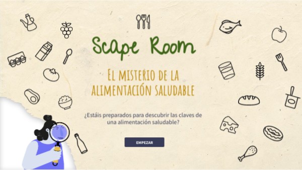 Escape Room "El misterio de la alimentación saludable" | Genially