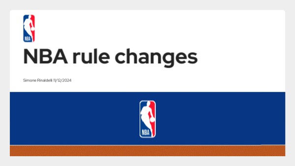 NBA ROULE CHANGES