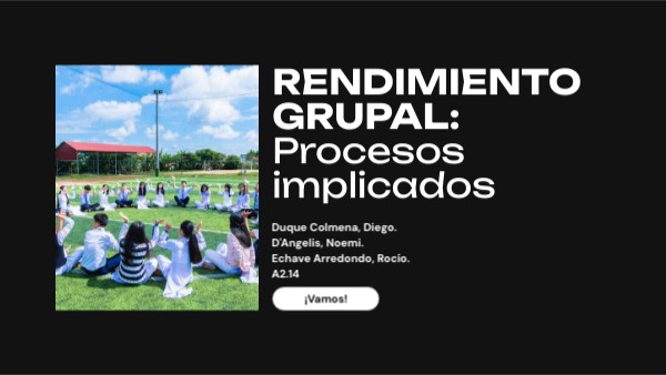 Rendimiento grupal.