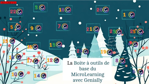 Calendrier de l'Avent du microlearning sous Genial.ly