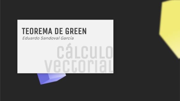 Teorema de Green | Genially