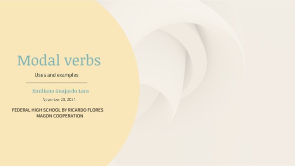 Modal verbs | Genially