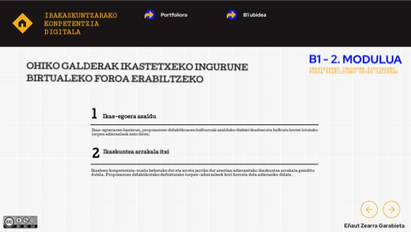 B1. 2. Modulua: OHIKO GALDERAK | Genially