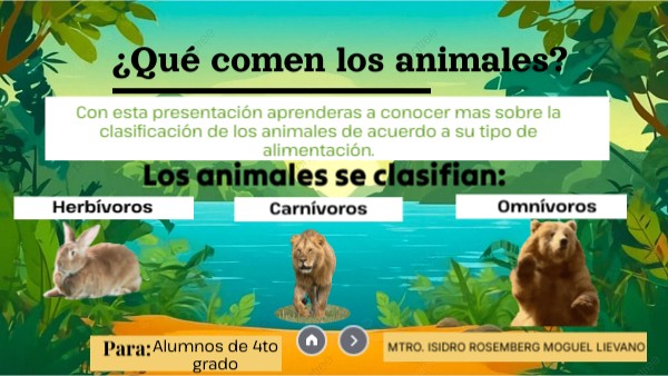 ¿QUE COMEN LOS ANIMALE?