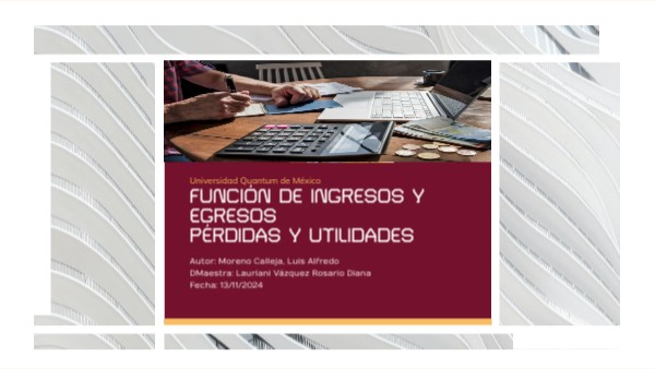 INGRESOS Y EGRESOS | Genially