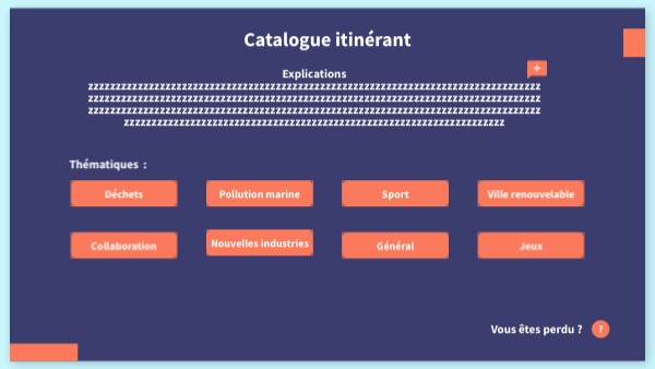 Catalogue itinérant - V0.A | Genially