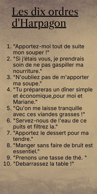 ordre harpagon