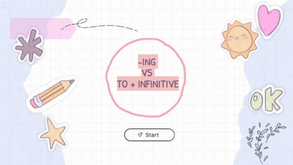 ING vs TO+INFINITIVE | Genially