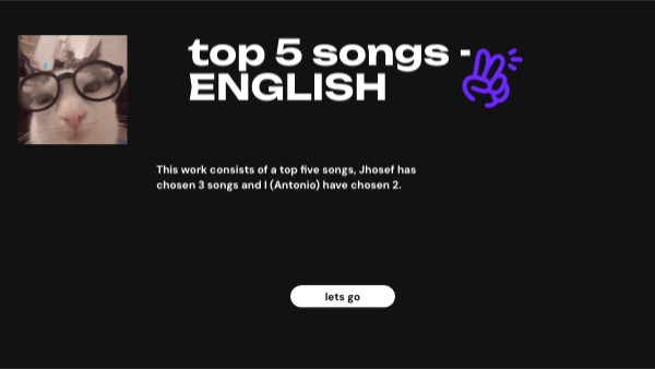 Presentation top 5 songs