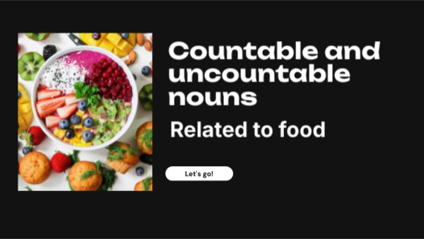 Countable and uncountable nouns