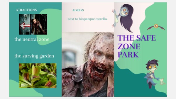 TRÍPTICO ingles zombies