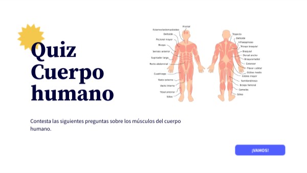 Quiz Cuerpo Humano Músculos