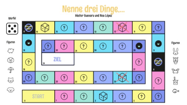 Nenne drei Dinge | Genially