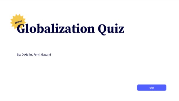 Quiz globalization