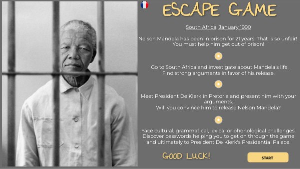 Escape Game Nelson Mandela | Genially