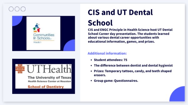 CIS and UT Dental School