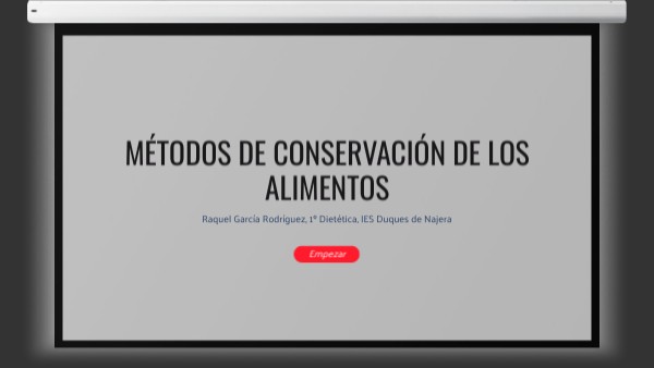 Métodos de conservación Raquel García