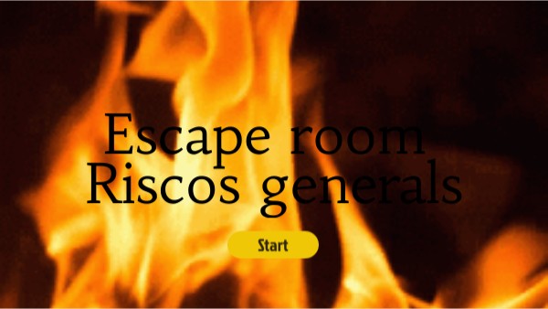 ESCAPE ROOM RISCOS GENERALS