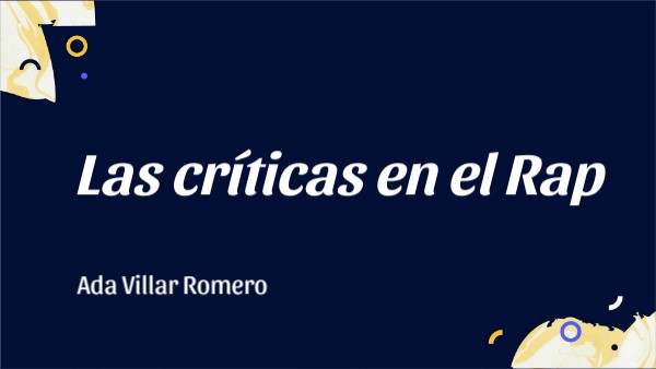 Las criticas en el rap