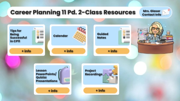 Career Planning 11 Period 2_Glaser | Genially