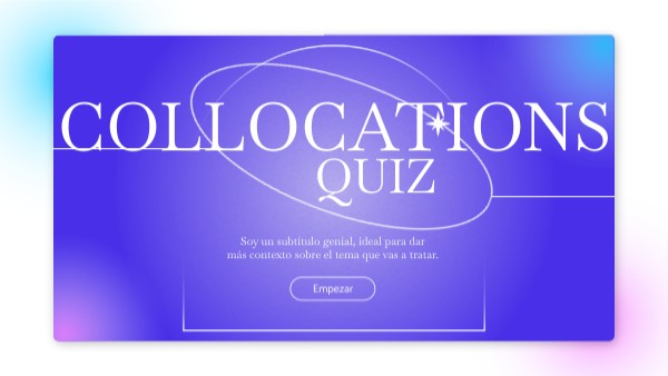 Collocations games | Genially