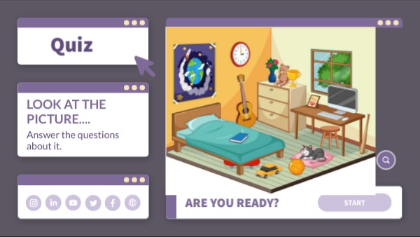 BEDROOM. MEMORY GAME.