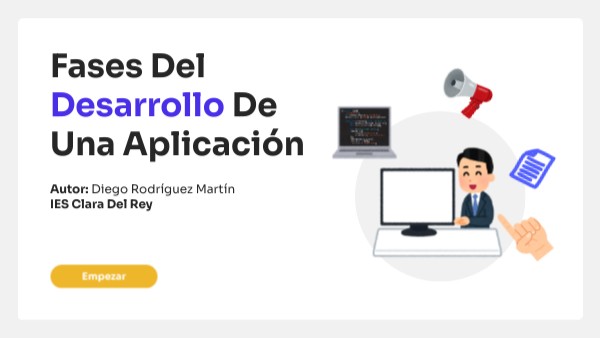 Fases del desarrollo de una aplicación | Genially