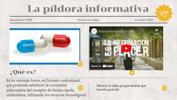 La píldora informativa | Genially