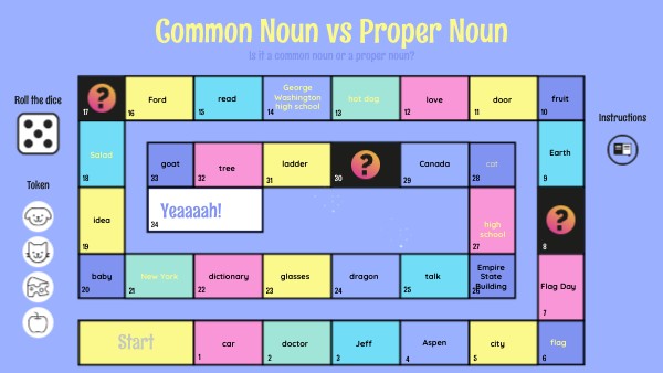 common Vs Proper Noun Snake
