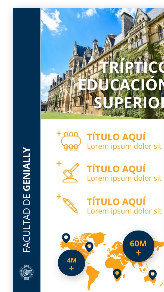 Tríptico Educación Superior | Genially