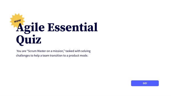 Agile Essential Quiz