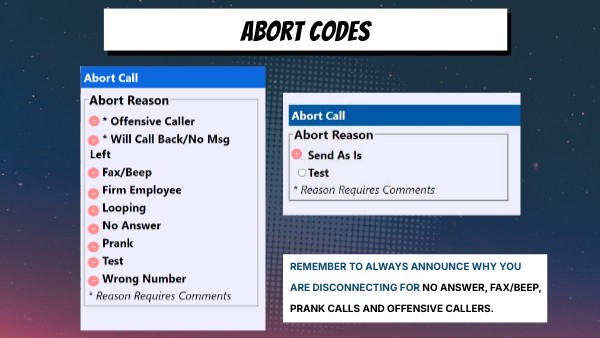 Abort Codes
