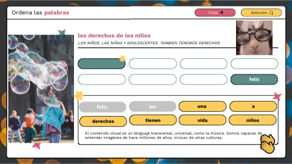 Ordena las palabras edu | Genially