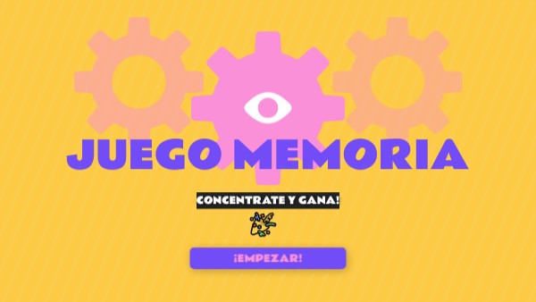 Juego Memoria | Genially