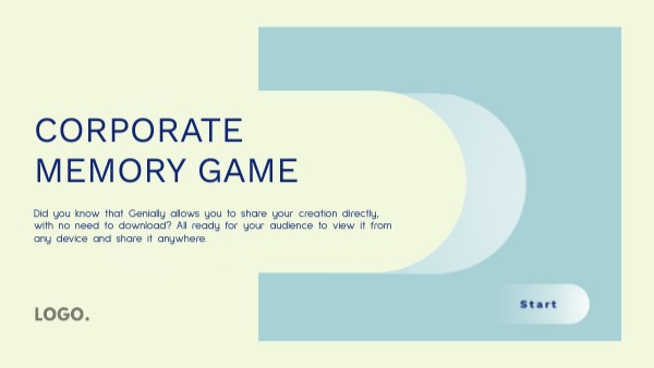 Corporate memory game | Genially