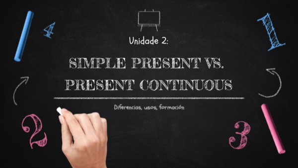 Present simple Vs. present continuous | Genially