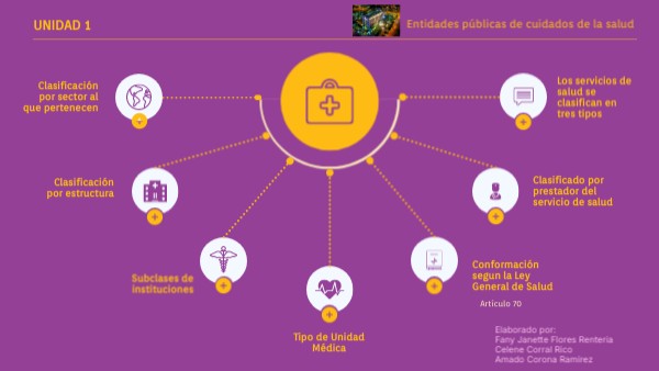 Mapa Mental Entidades de cuidados de la salud | Genially