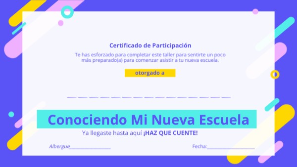 Certificado de Participación | Genially