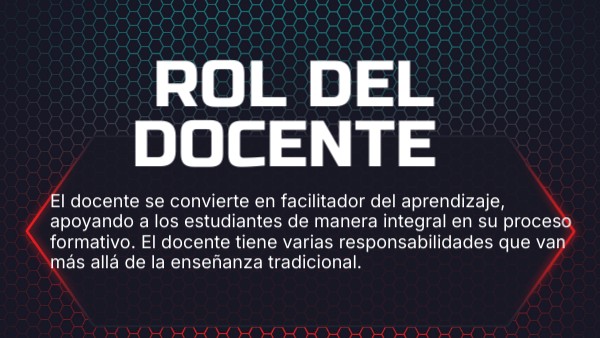 EL ROL DEL DOCENTE