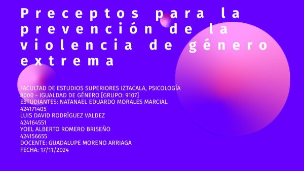 Prevención de la violencia de género extrema