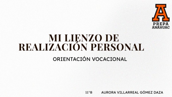 Mi lienzo de realización personal