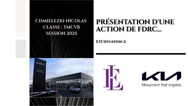 Présentation d'une action de FDRC - E33 Situation 2
